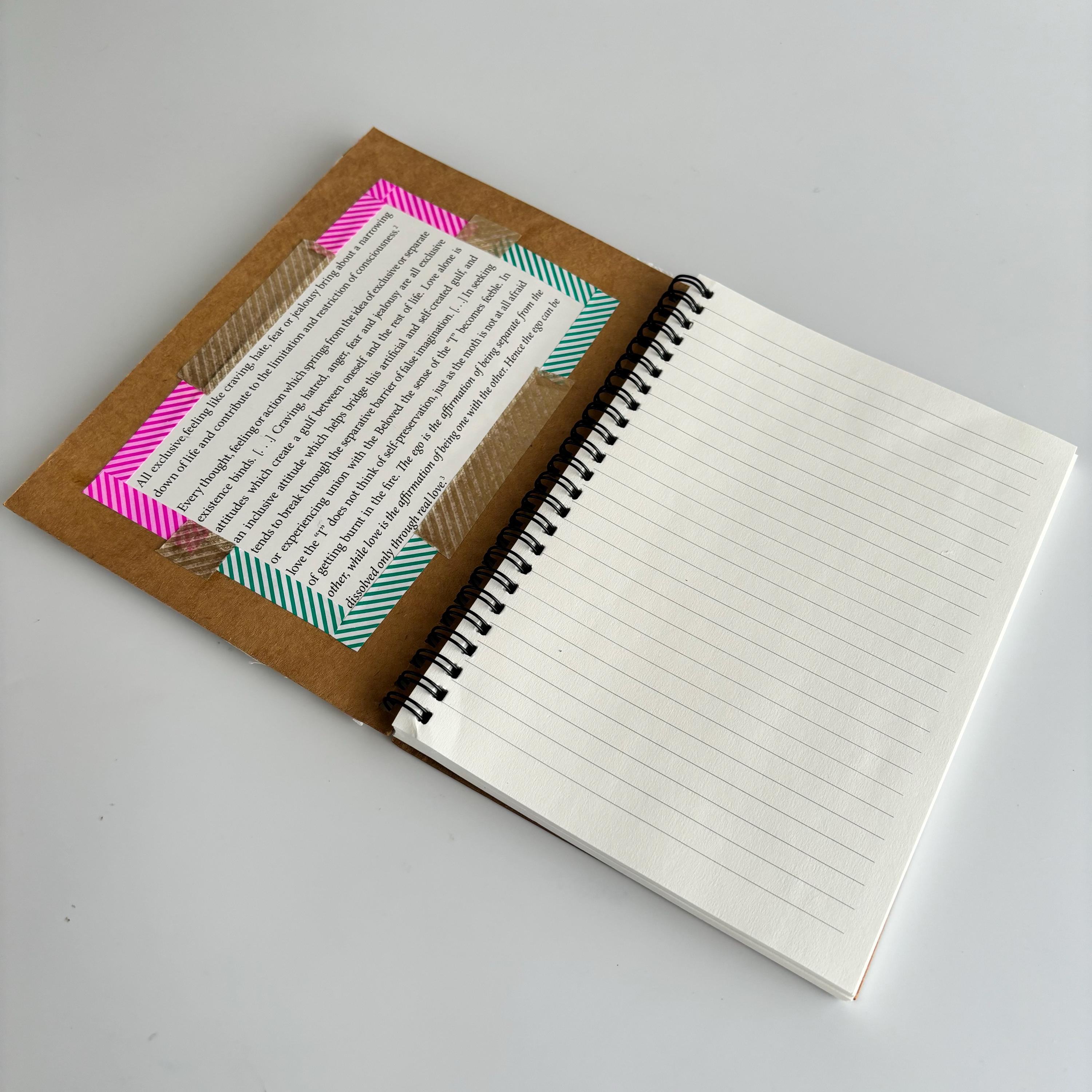 Journal Notebook, Handmade Design, Avatar Meher Baba, Spiral Bound, A5 ...