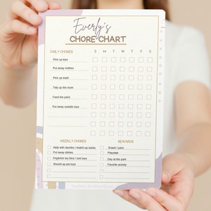 Printable Rainbow Chore Chart, Goodnotes Chore Chart, Gender Neutral ...