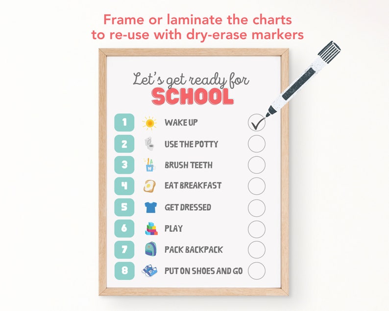 Printable Kids' Daily Routine Chart Editable Planner for Toddlers Get ...