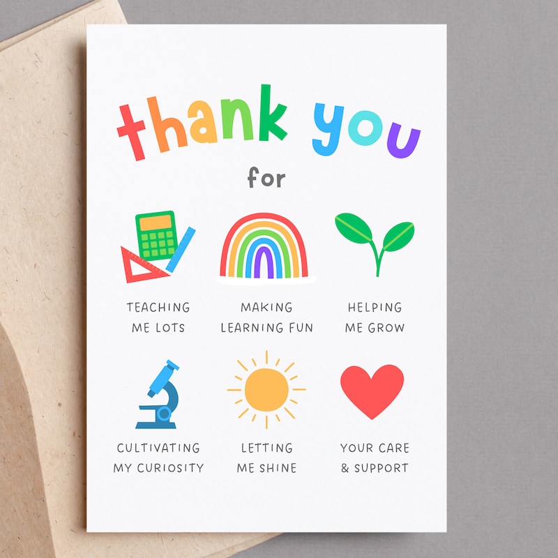 Tutoring Math Card - Etsy