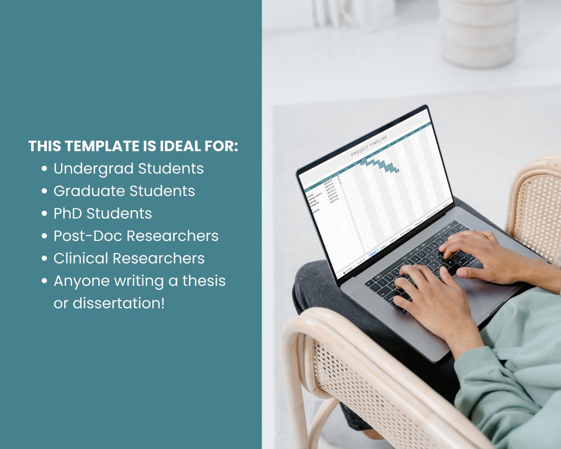 Research & Dissertation Planner Google Sheets and Excel Template ...