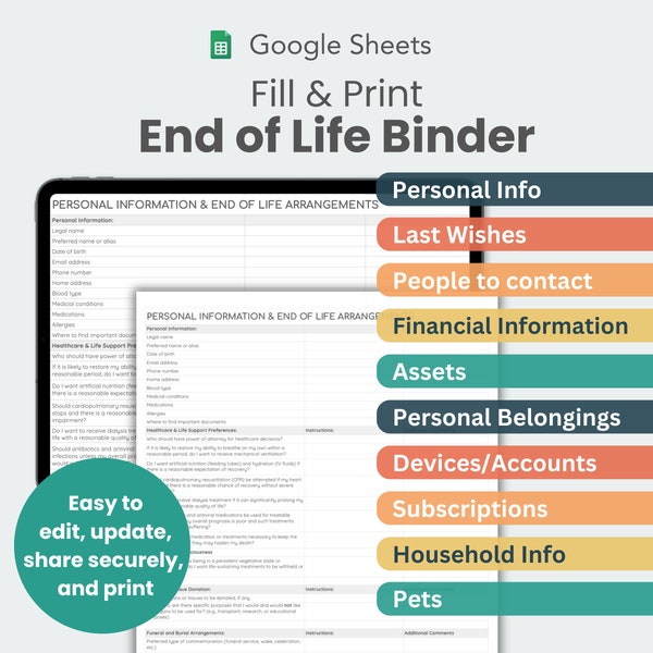 Life Binder - Etsy
