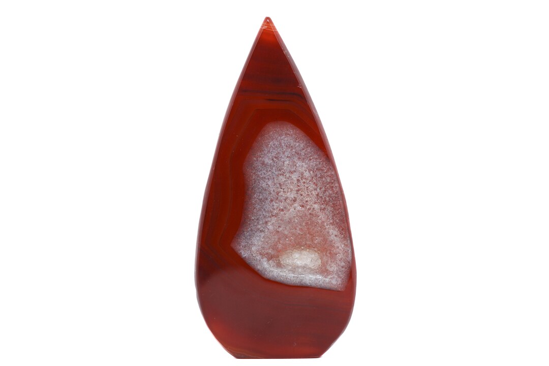 XXL Carnelian Flame, Large Format Carnelian Sculpture, Large Red Agate ...