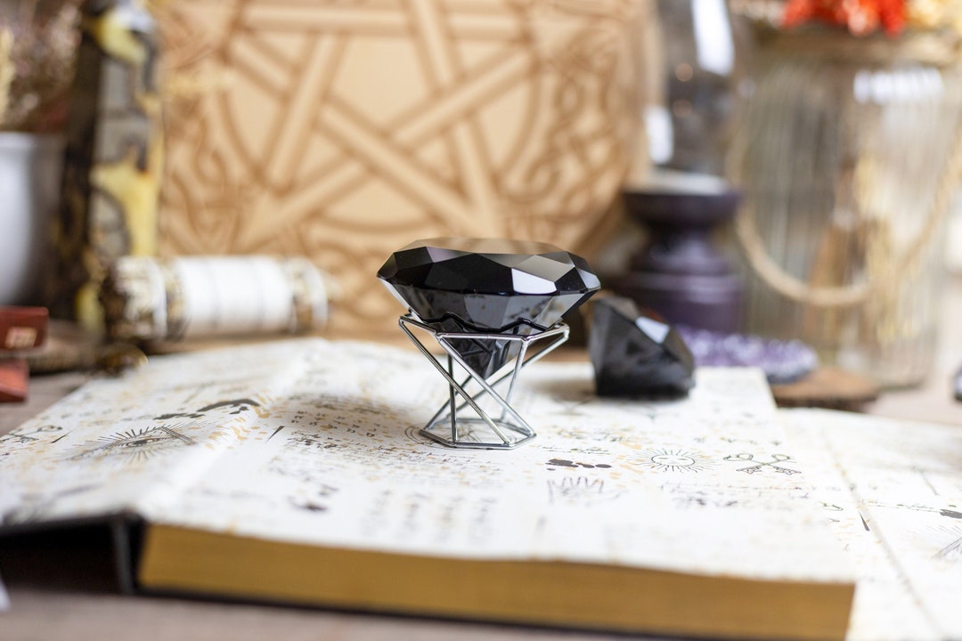 EXTRA Black Obsidian Diamond Diamond Sculpture Diamond Cut - Etsy