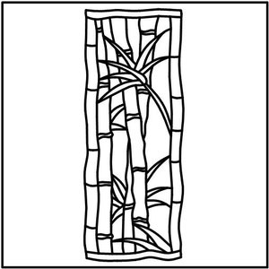 Bamboo-stained Glass PATTERN - Etsy