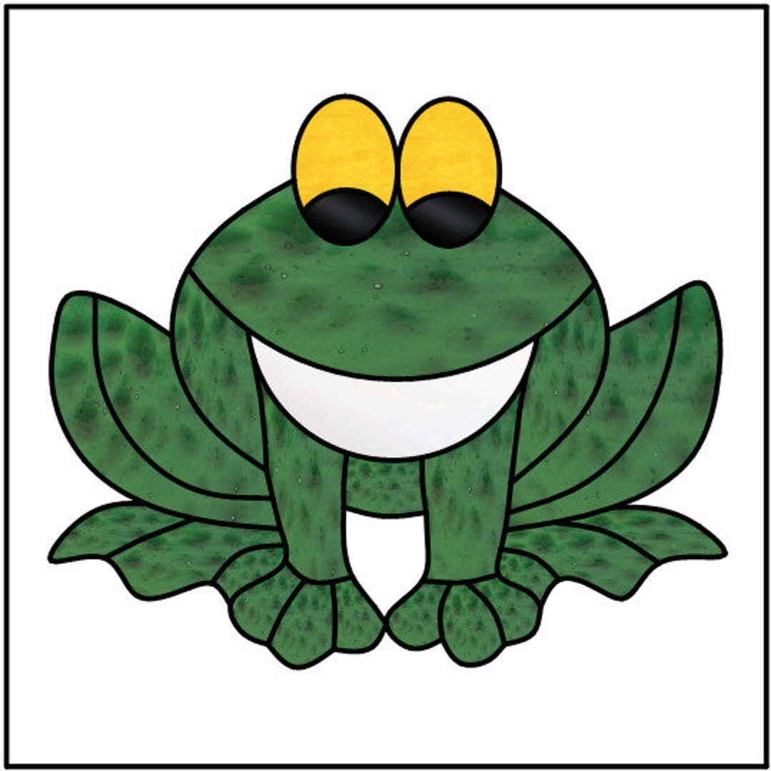 Blimpy Frog Suncatcher PATTERN - Etsy