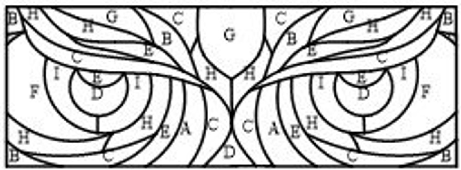 Owl Eyes Stained Glass Pattern - Etsy