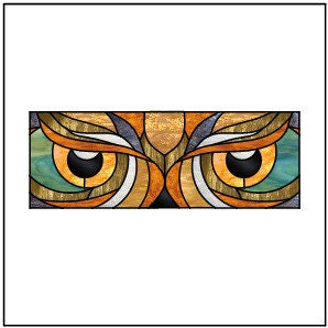 Owl Eyes Stained Glass Pattern - Etsy