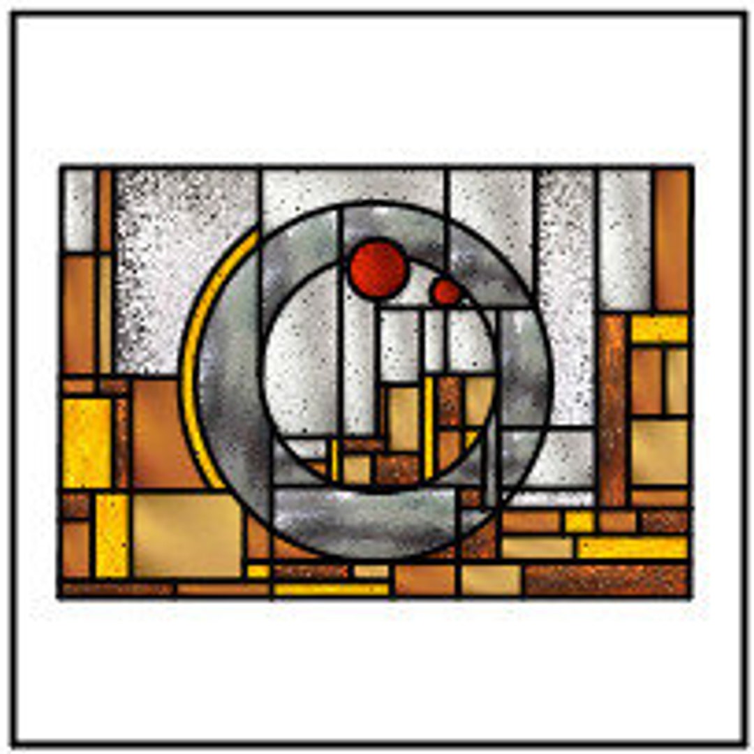Circular Stillness-stained Glass Pattern - Etsy