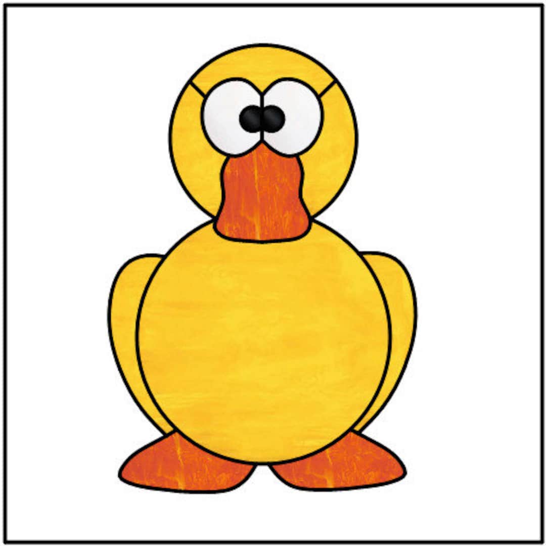 Blimpy Duck Suncatcher Pattern - Etsy