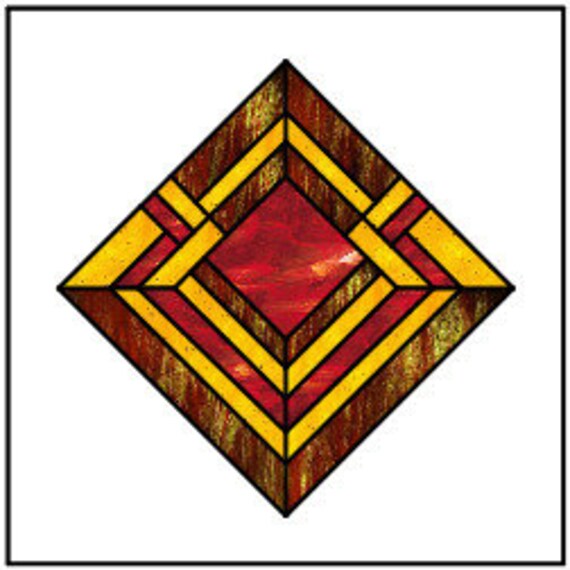 Fire Storm Stained Glass Pattern - Etsy