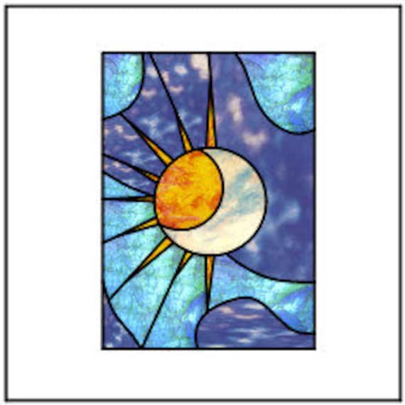 Universal Cosmos Panel-stained Glass Pattern - Etsy