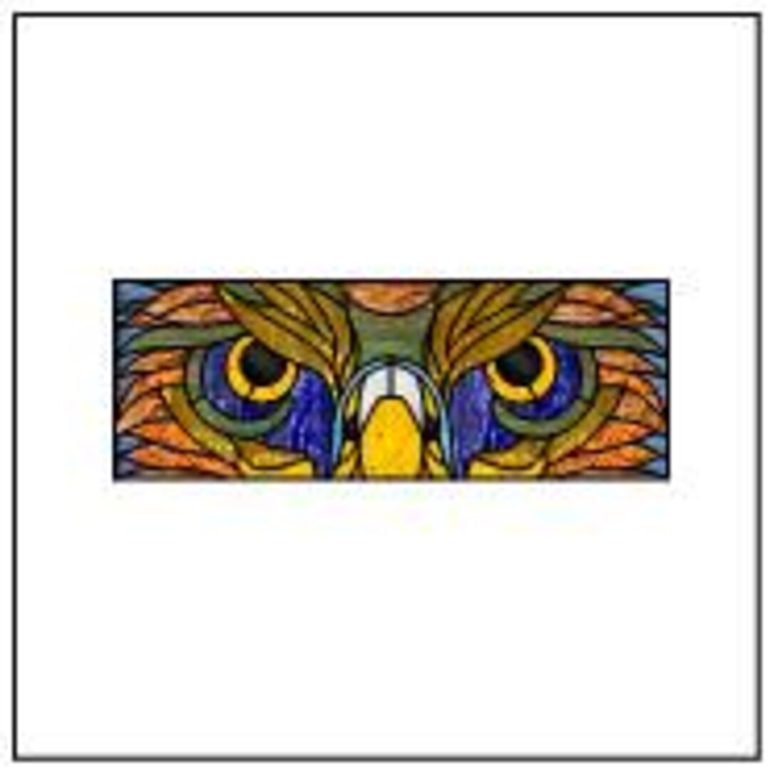 Hawk Eyes Stained Glass Pattern - Etsy