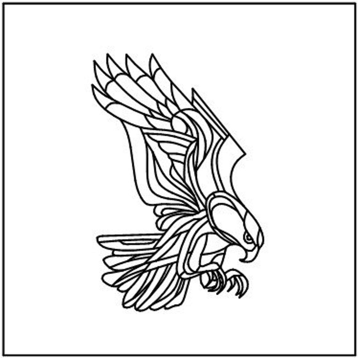 Spirit Eagle Stained Glass Pattern - Etsy
