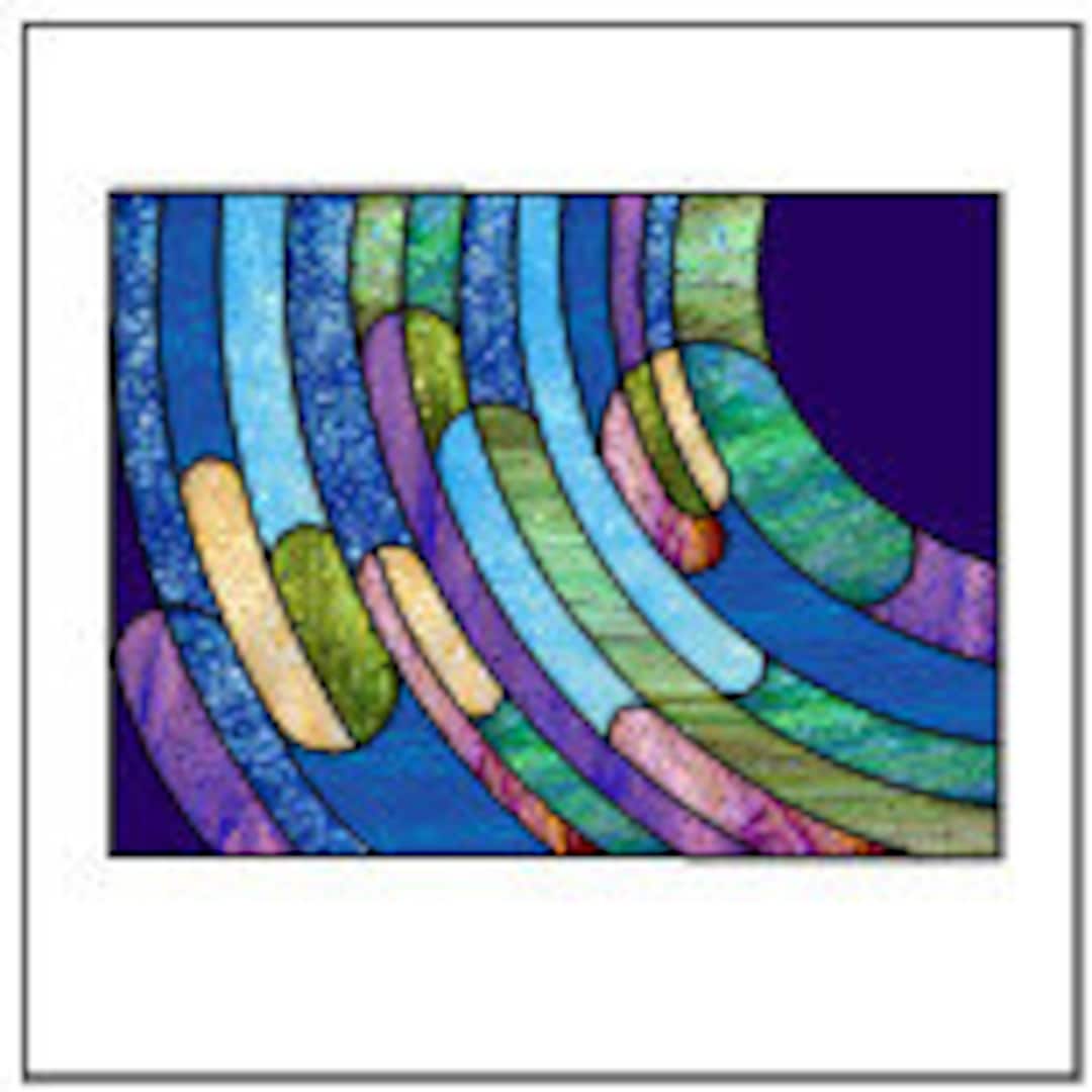Swirls-stained Glass Pattern - Etsy