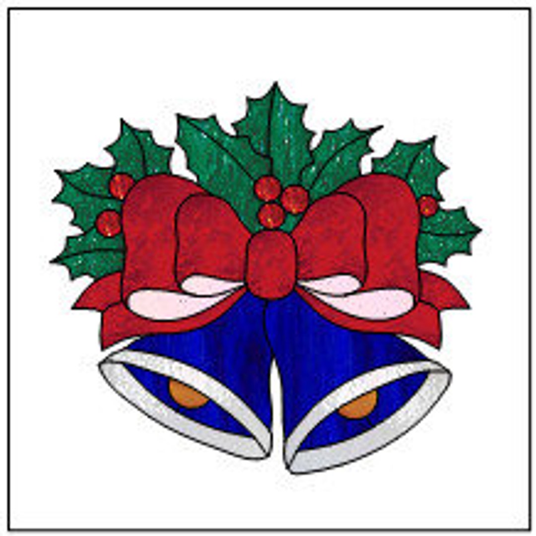 Christmas Bells Stained Glass Panel PATTERN - Etsy