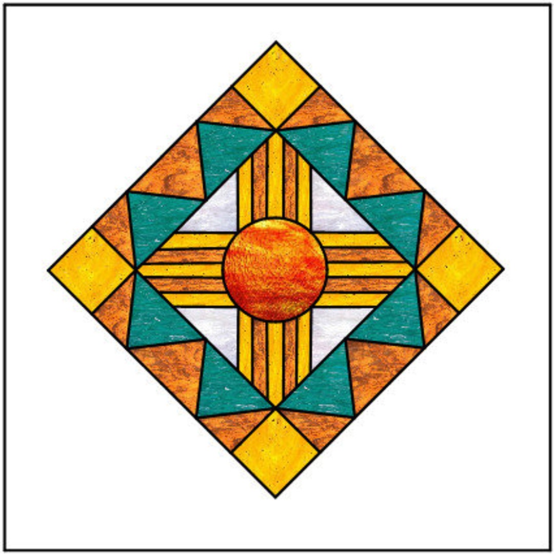 Southwest Art Stained Glass PATTERN - Etsy