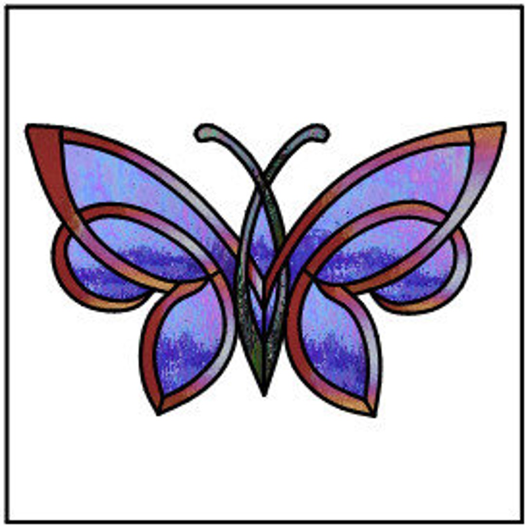 Butterfly Stained Glass Pattern - Etsy