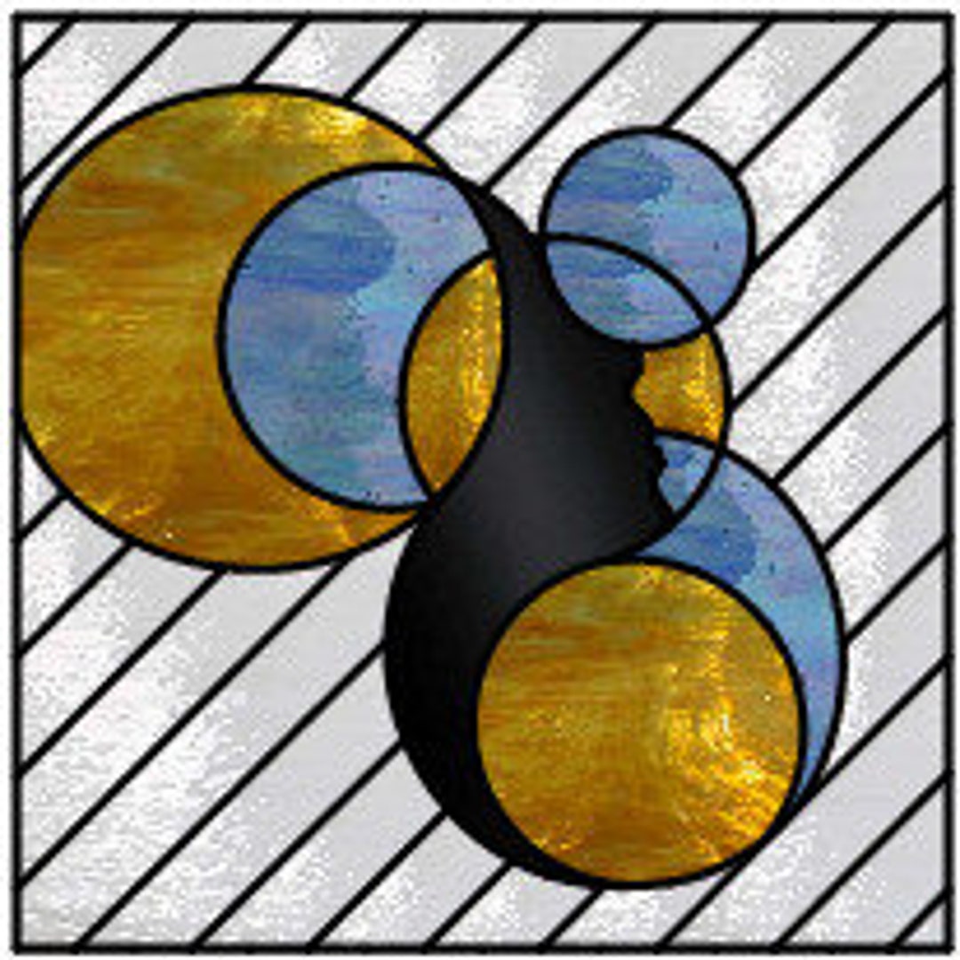 Woman Circles-stained Glass Pattern - Etsy