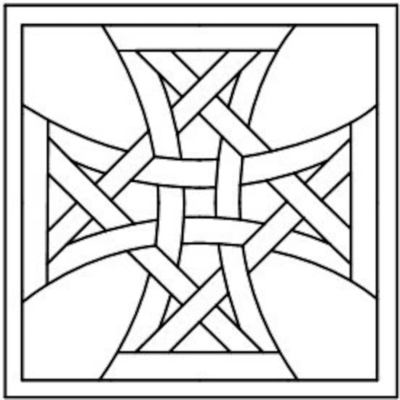Celtic Cross Stained Glass PATTERN - Etsy