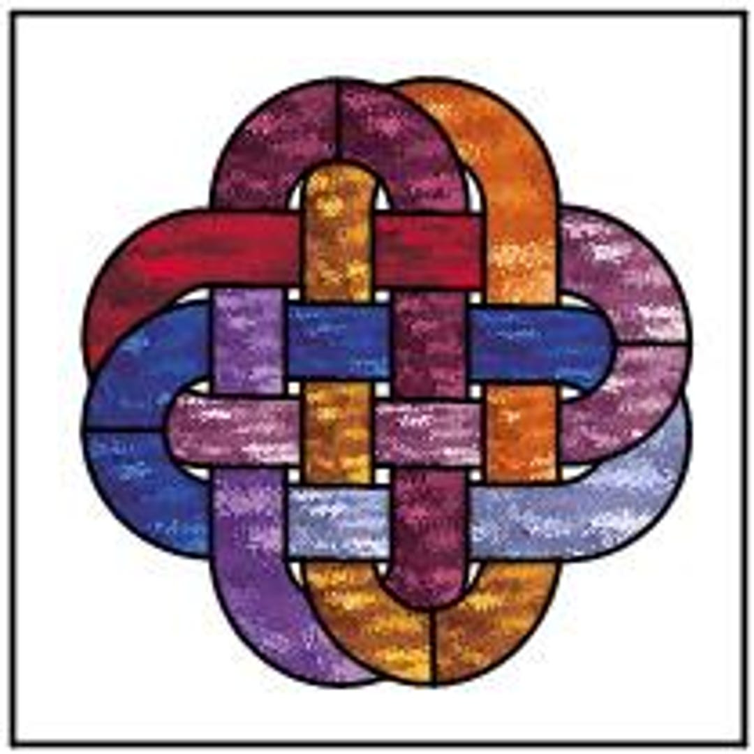 Double Knot-stained Glass PATTERN - Etsy