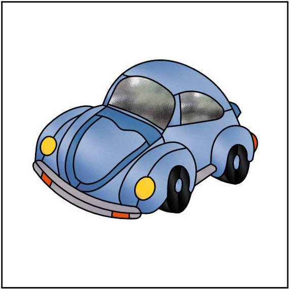 VW Bug Stained Glass Pattern - Etsy