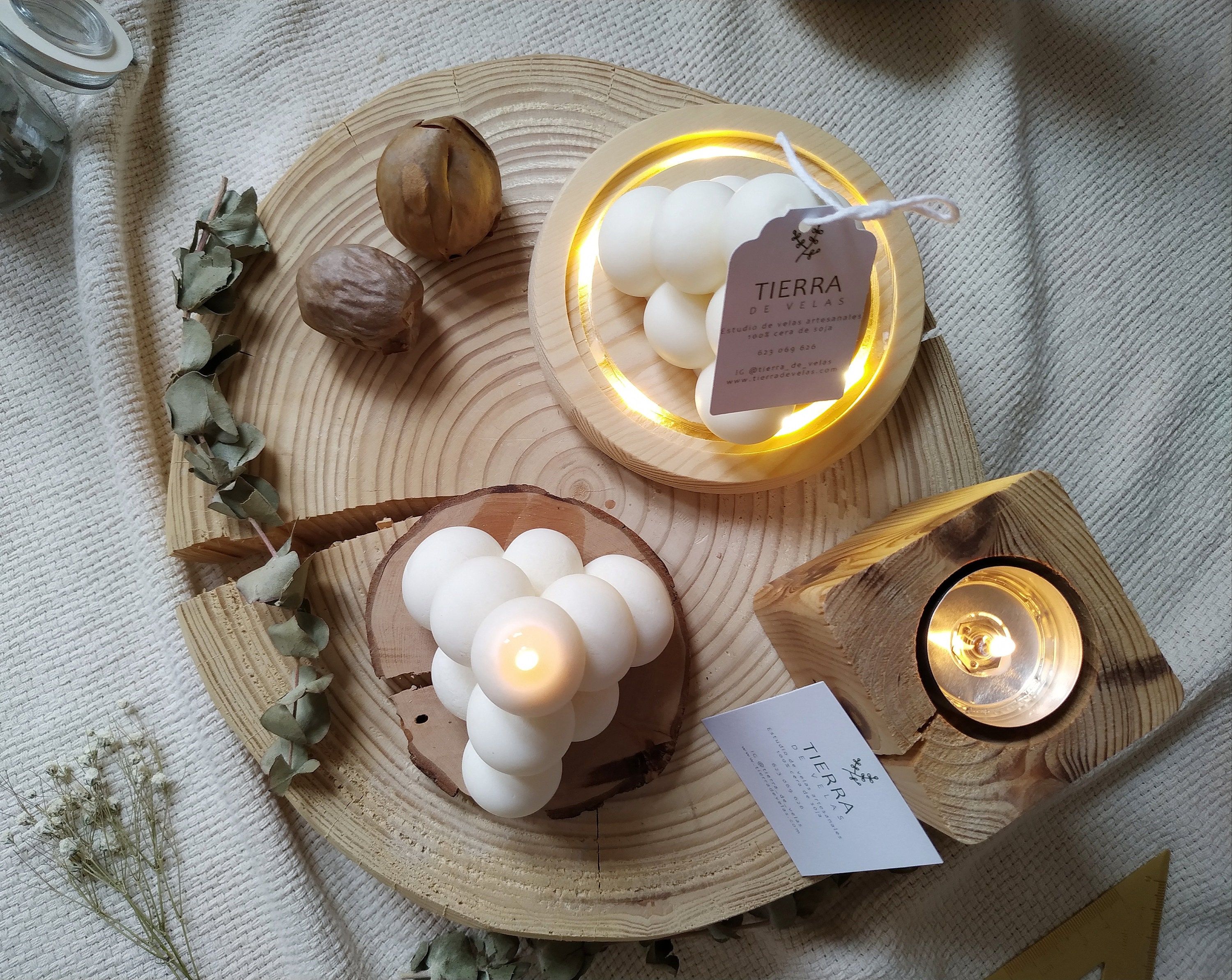 Bubble Pyramid Candle Triangle Pyramid Candle Housewarming - Etsy