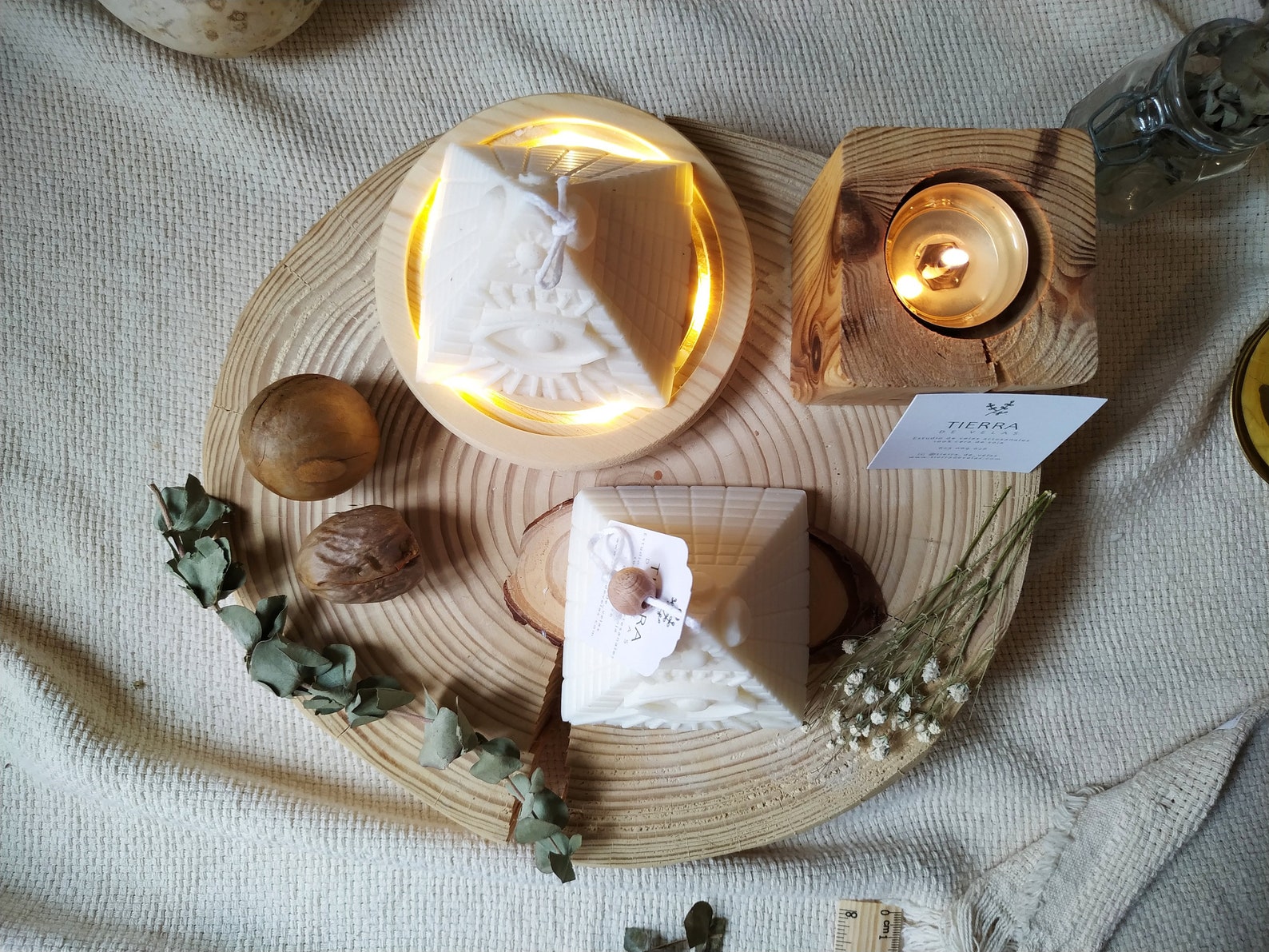 Eye of Providence Pyramid Candle, All Seeing Eye 3D Candle, Panoptic ...