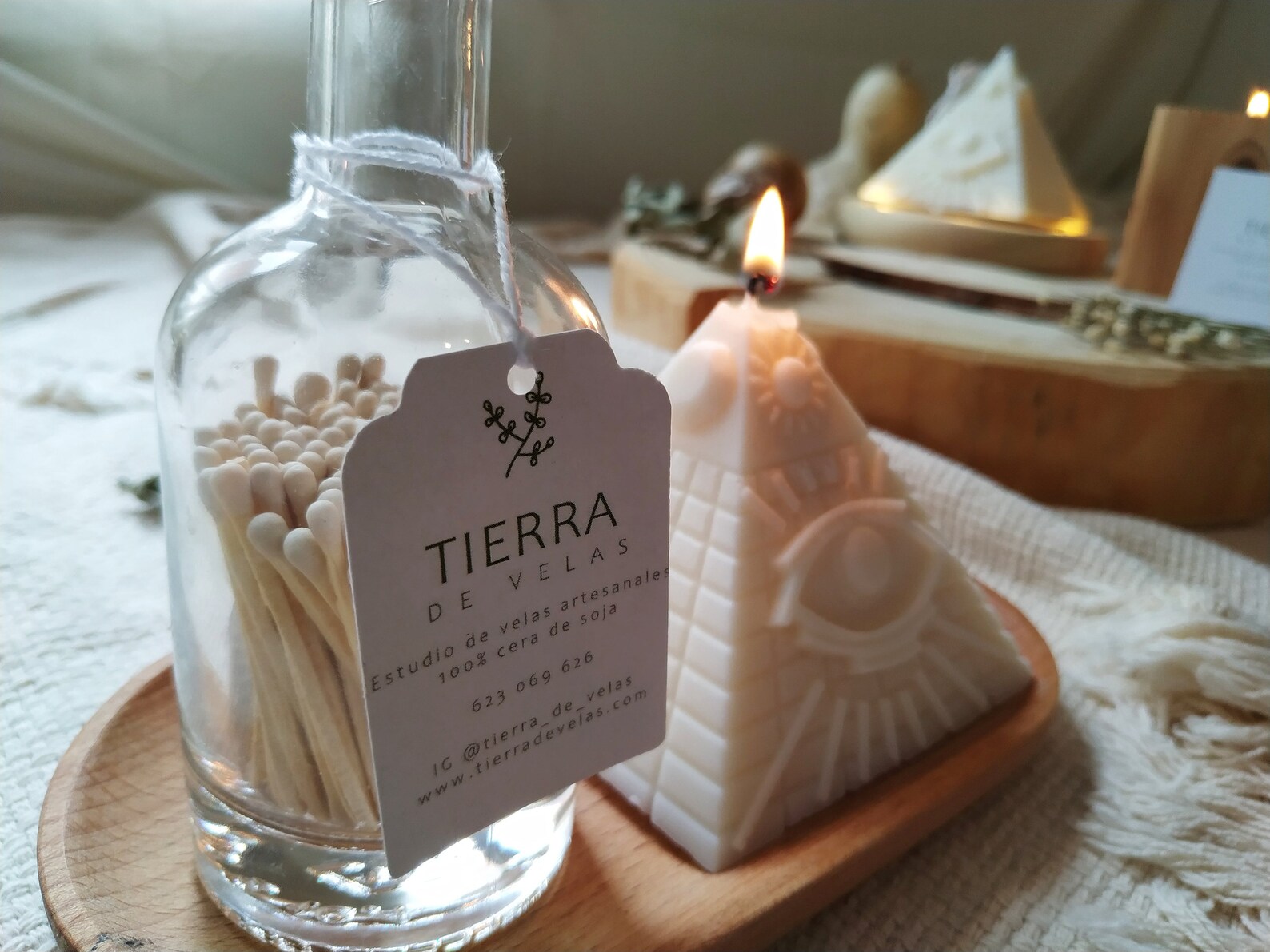 Eye of Providence Pyramid Candle, All Seeing Eye 3D Candle, Panoptic ...