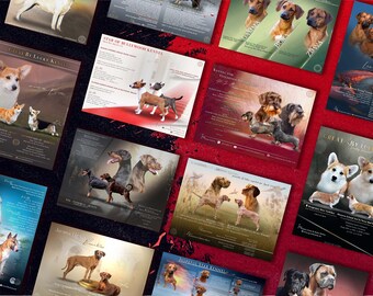 CUSTOM Graphic Design for Breeders Stud Dog Planned Litter Announcement ...