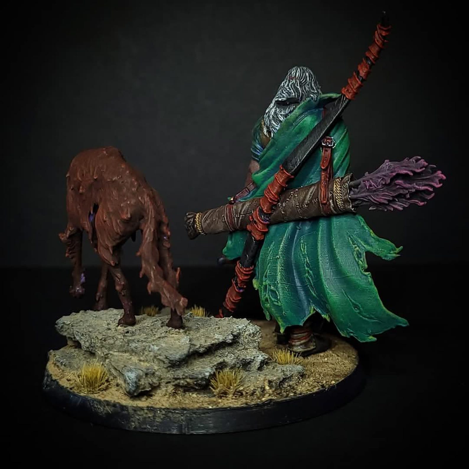 Bestiarum - Huntsman and Hound - Custom Base - Etsy