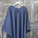 Wool Poncho - OLAND - Unisex Ruana Cape - Grey Wool Blanket Poncho With ...