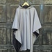 Rain Poncho OLAND Unisex Ruana Cape Waterproof - Grey Rain Jacket ...