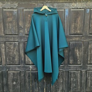 Rain Poncho OLAND Unisex Ruana Cape WATERPROOF Dark Blue Rain Jacket ...