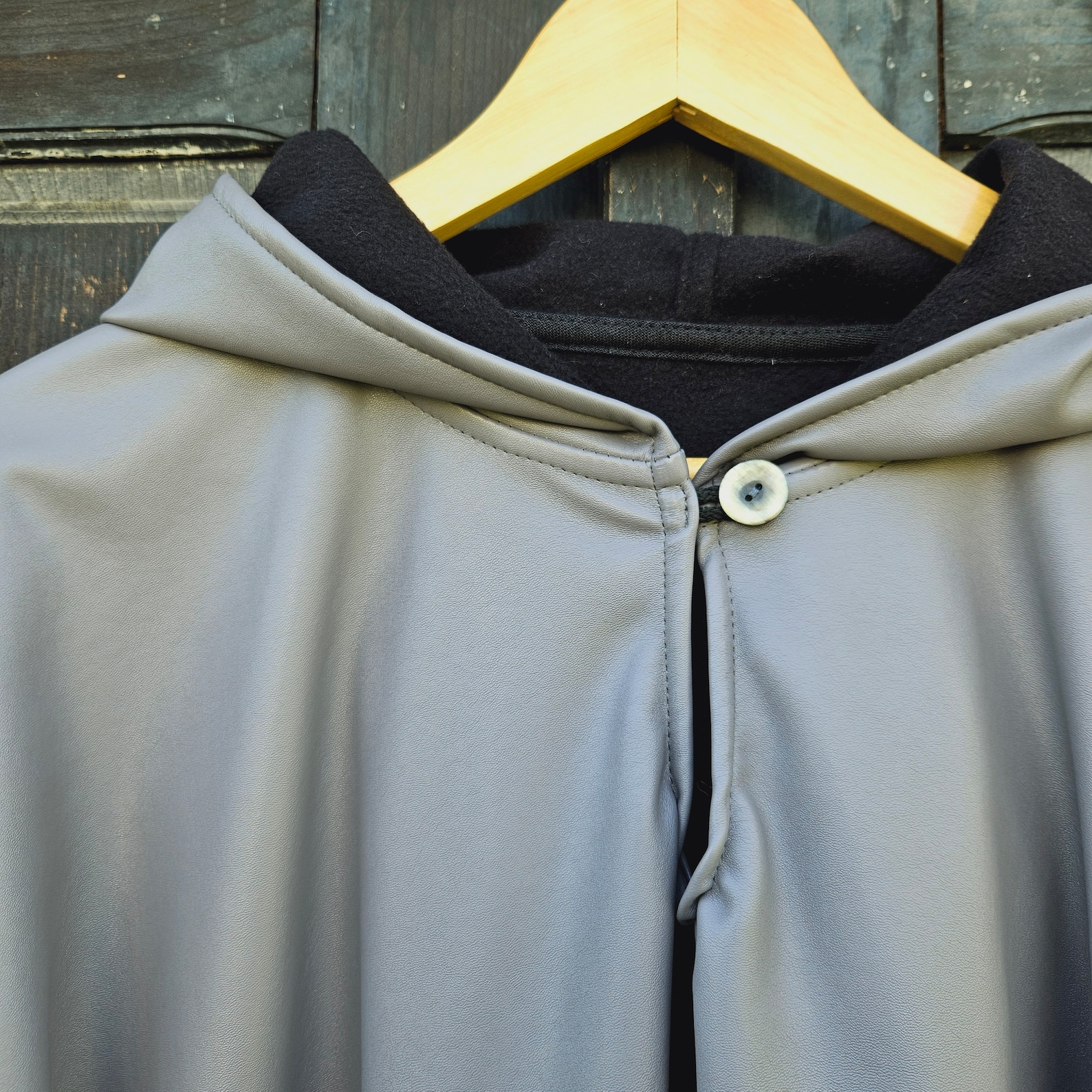 Rain Poncho OLAND Unisex Ruana Cape Waterproof - Grey Rain Jacket ...