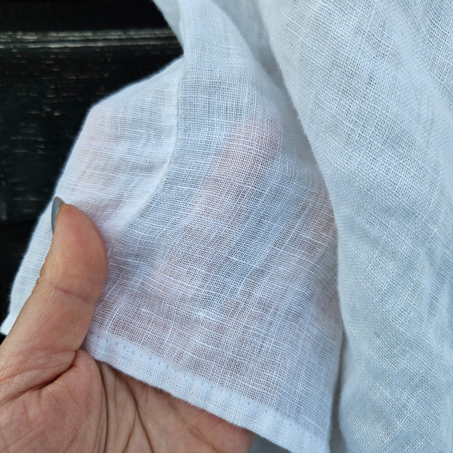 Linen Poncho Cape Shawl SOLNA, Lightweight Gauze Poncho in Flax Summer ...