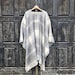 Wool Poncho - OLAND - Unisex Ruana Cape - Grey Wool Blanket Poncho With ...