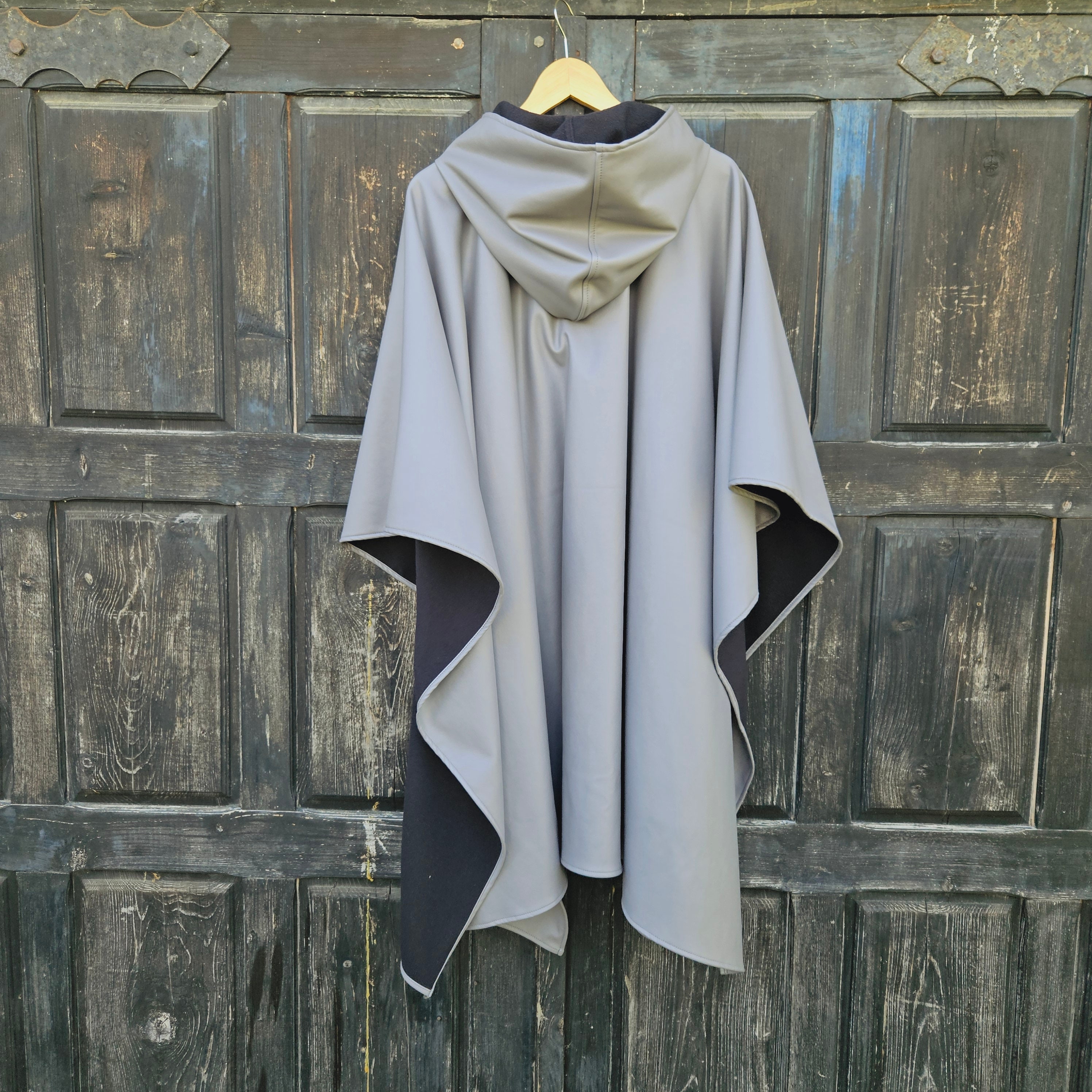 Rain Poncho OLAND Unisex Ruana Cape Waterproof - Green Rain Jacket ...