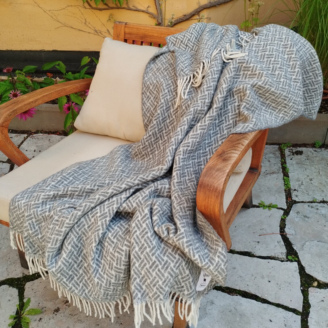 Wool Blanket Scandinavian Hygge Home Wool Bedspread Sofa Couch Plaid ...
