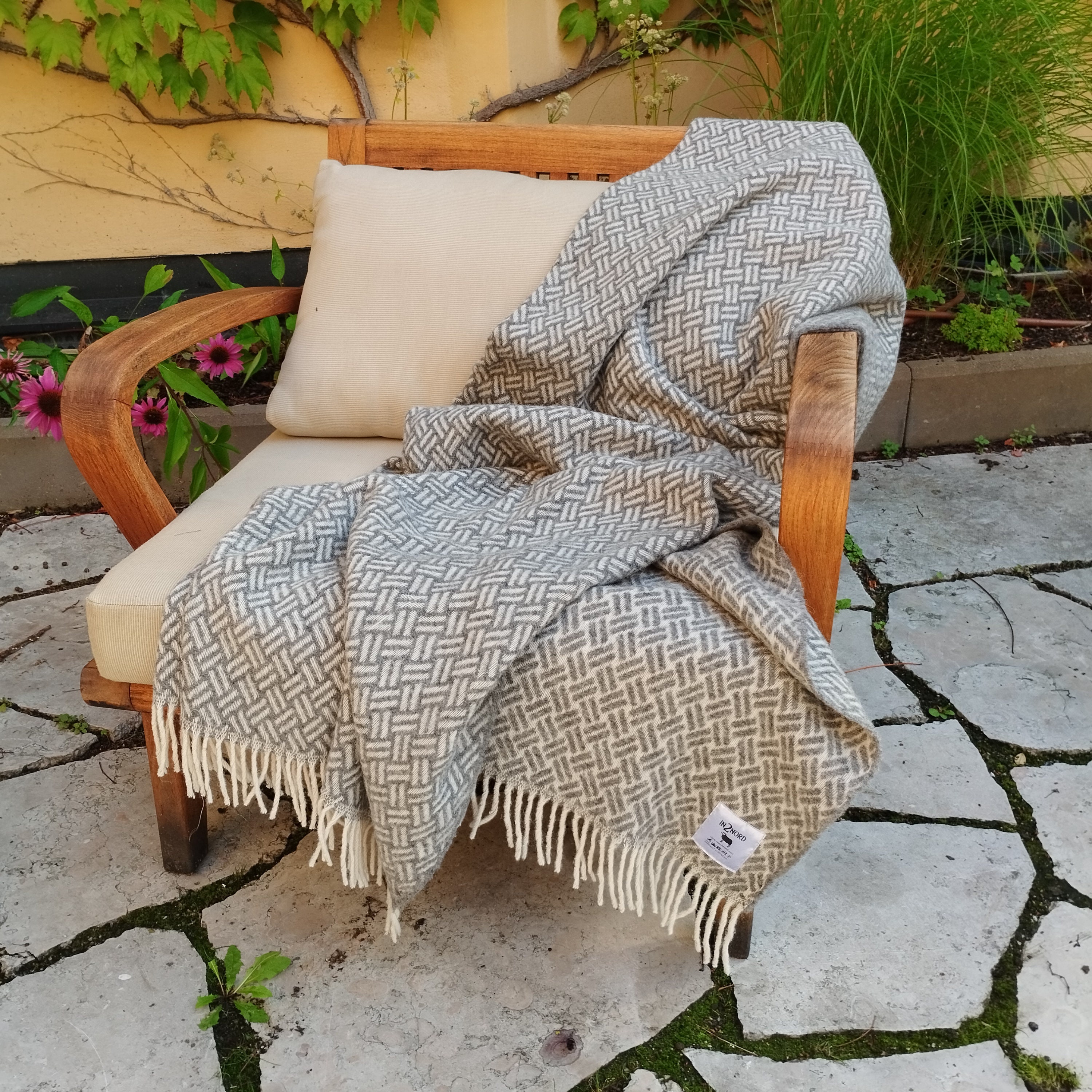 Wool Blanket Scandinavian Hygge Home Wool Bedspread Sofa Couch Plaid ...