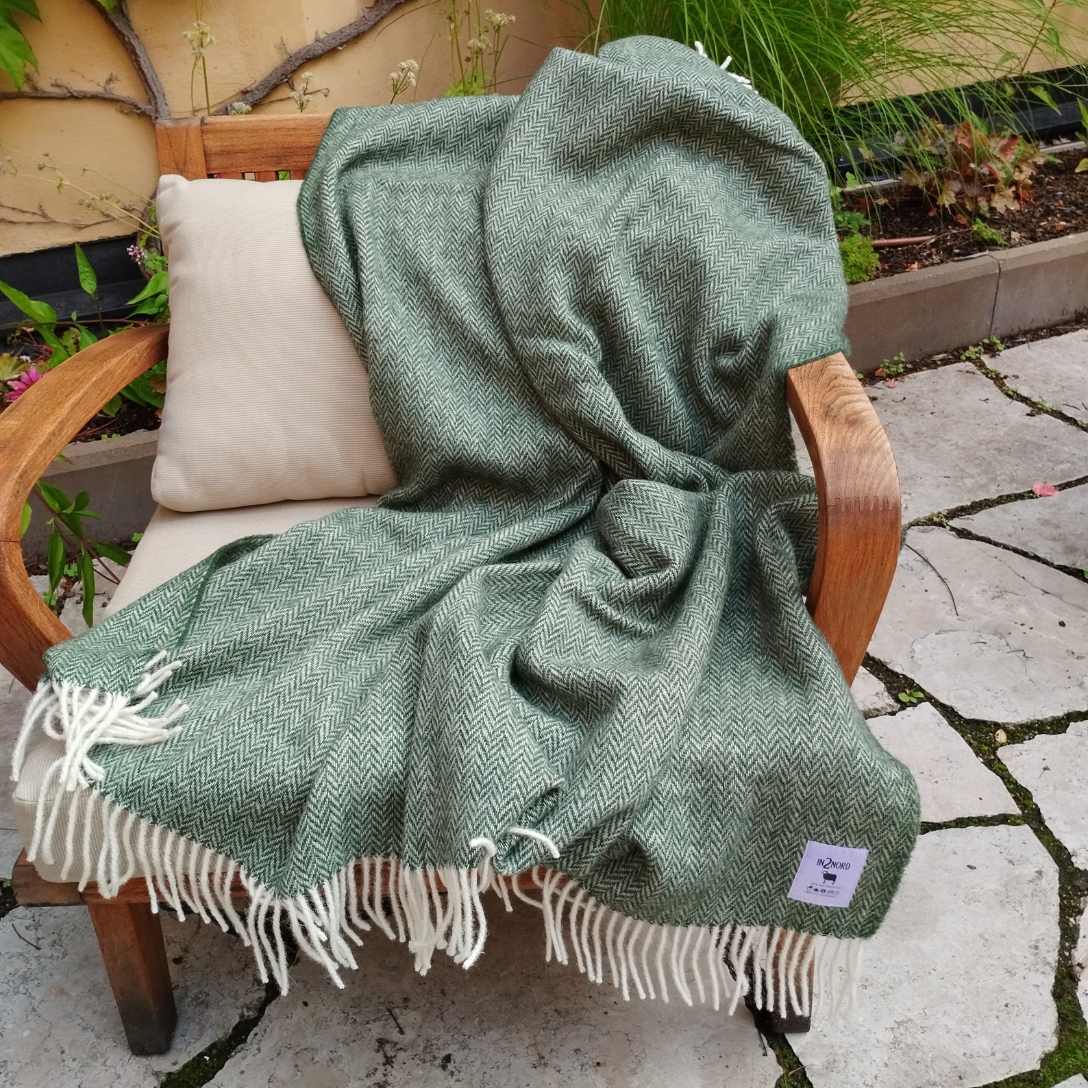 Wool Blanket | Herrringbone | Scandinavian Hygge | Wool Bedspread Sofa ...