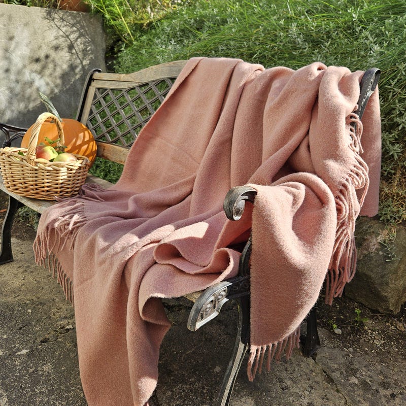 Peach Throw - Etsy