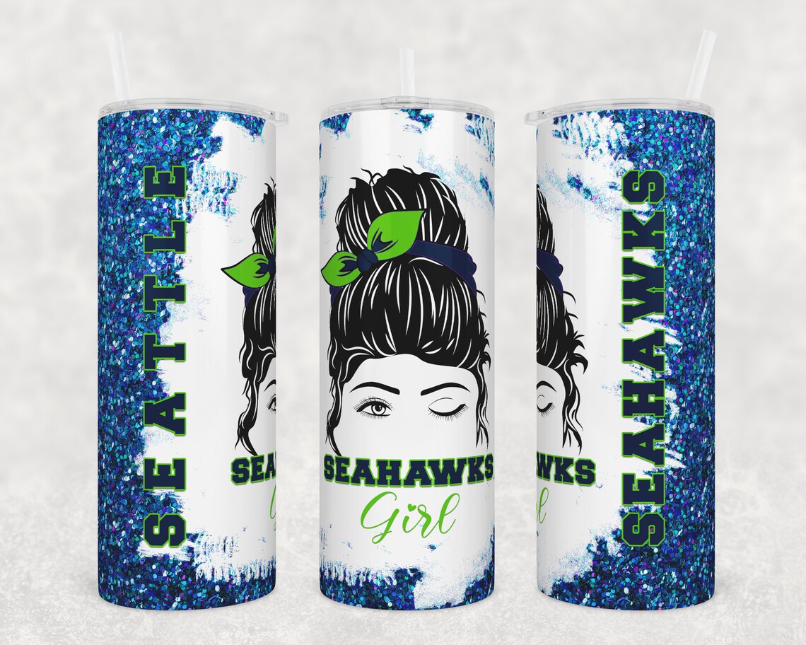 20 Oz Skinny Tumbler Wrap Sublimation Design Template Seattle - Etsy