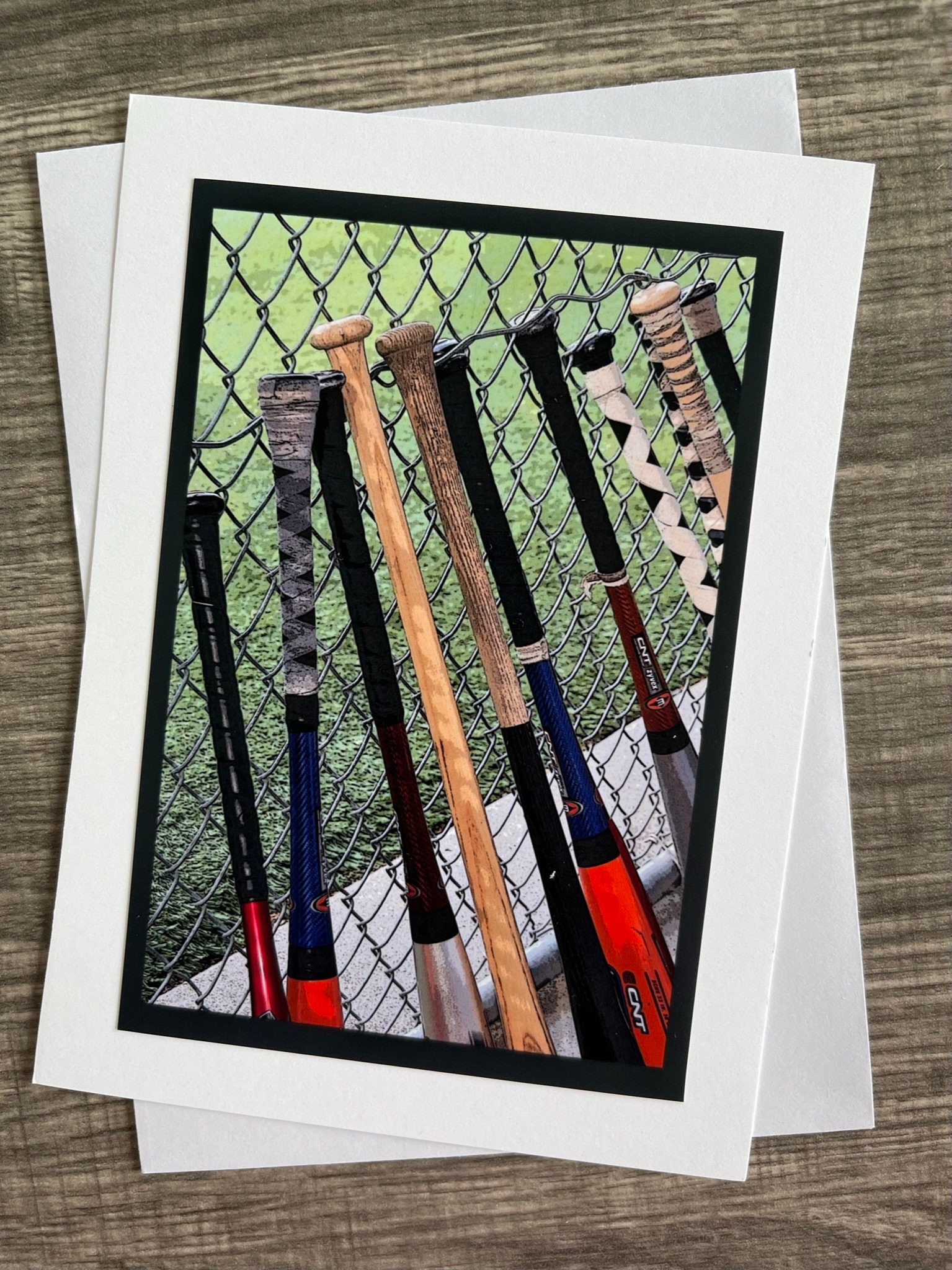 Baseball Greeting Cards, Baseball Photo Cards, Photo Stationary Sets, Six Blank 5x7 Note Cards ...