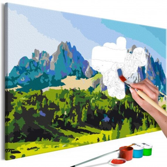 Coloring Chart Dolomite Peaks | Etsy