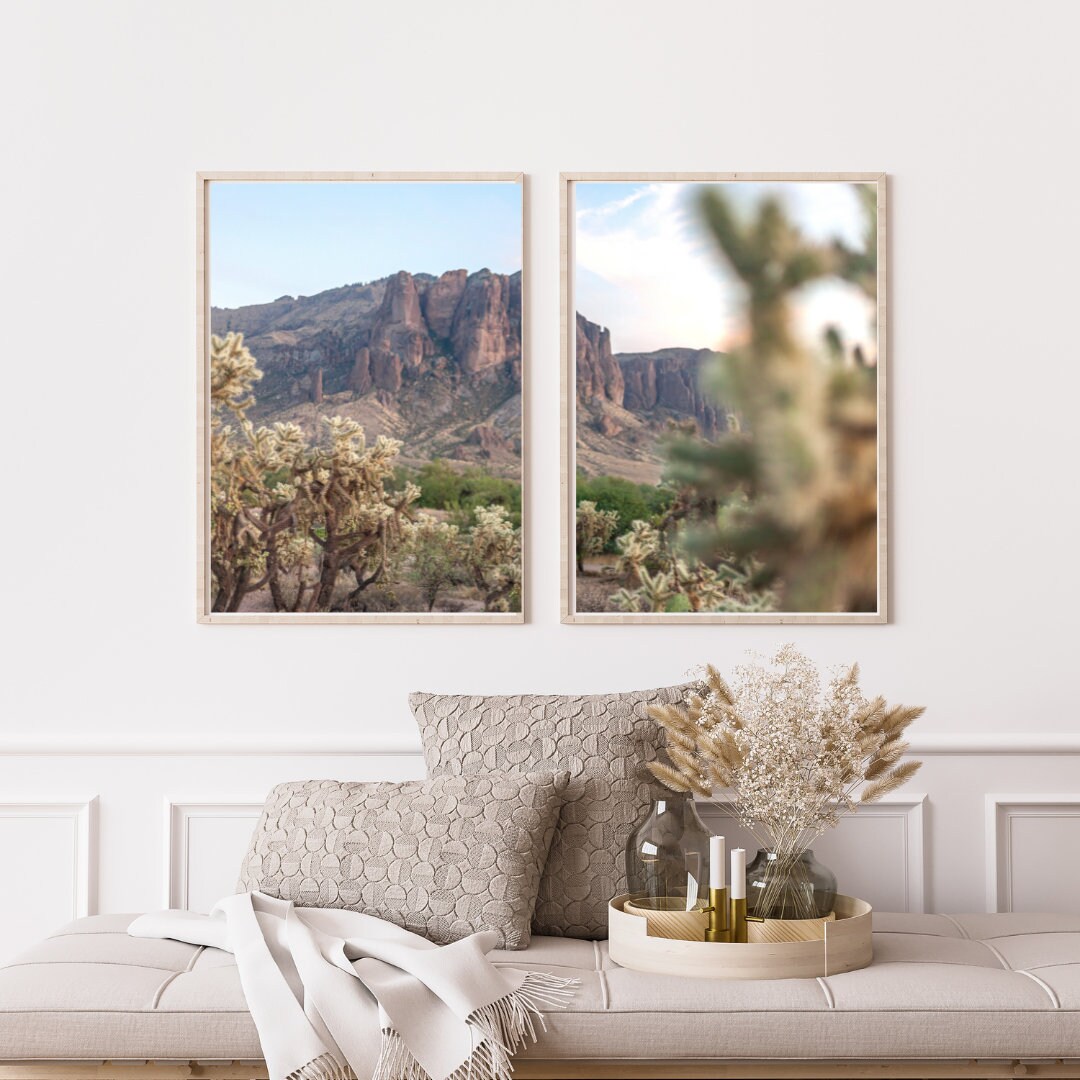 Arizona Desert Wall Art, Landscape Photography, 2 Piece Photo Prints - Etsy