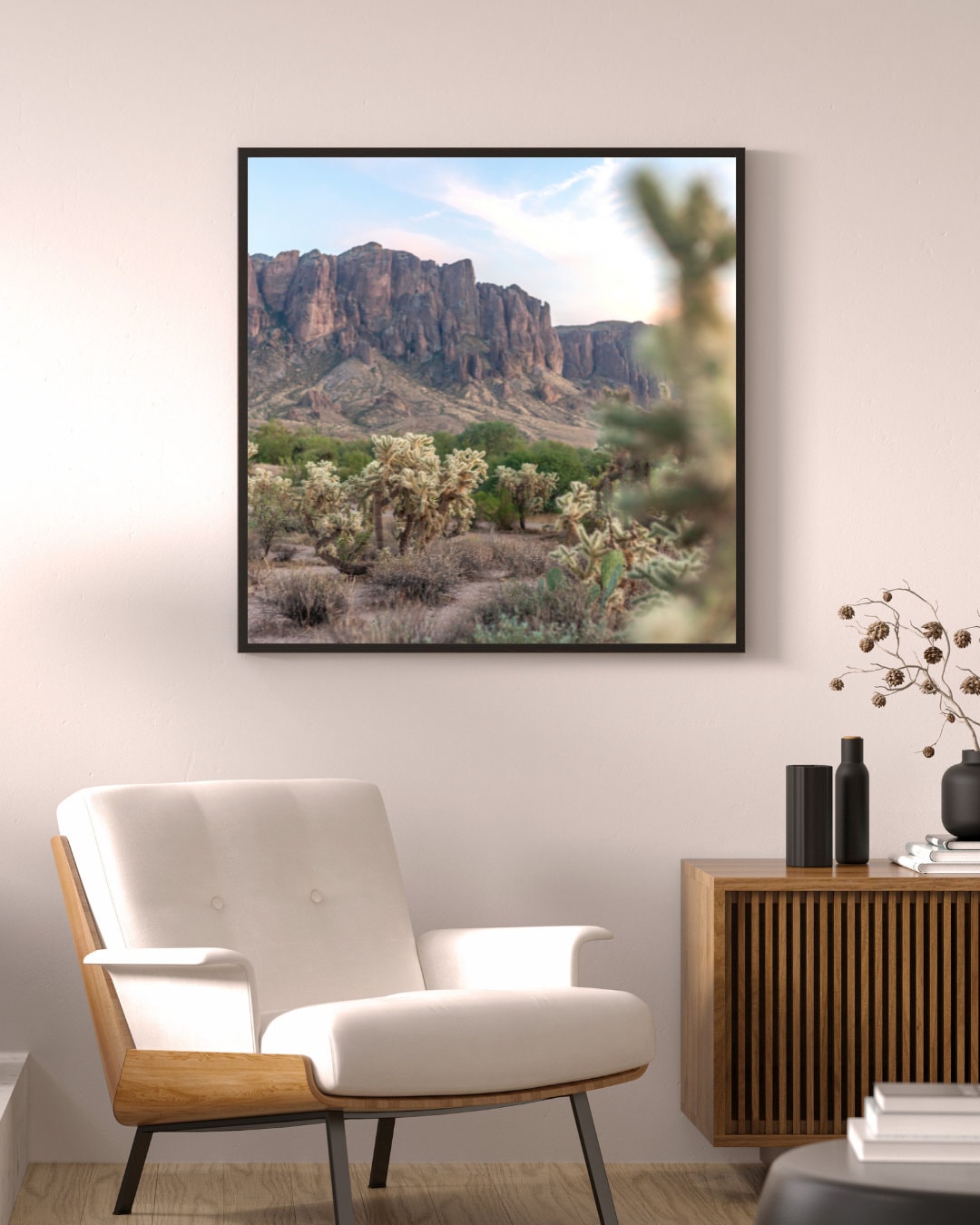 Superstition Mountains Art Print, Arizona Desert Photography ...