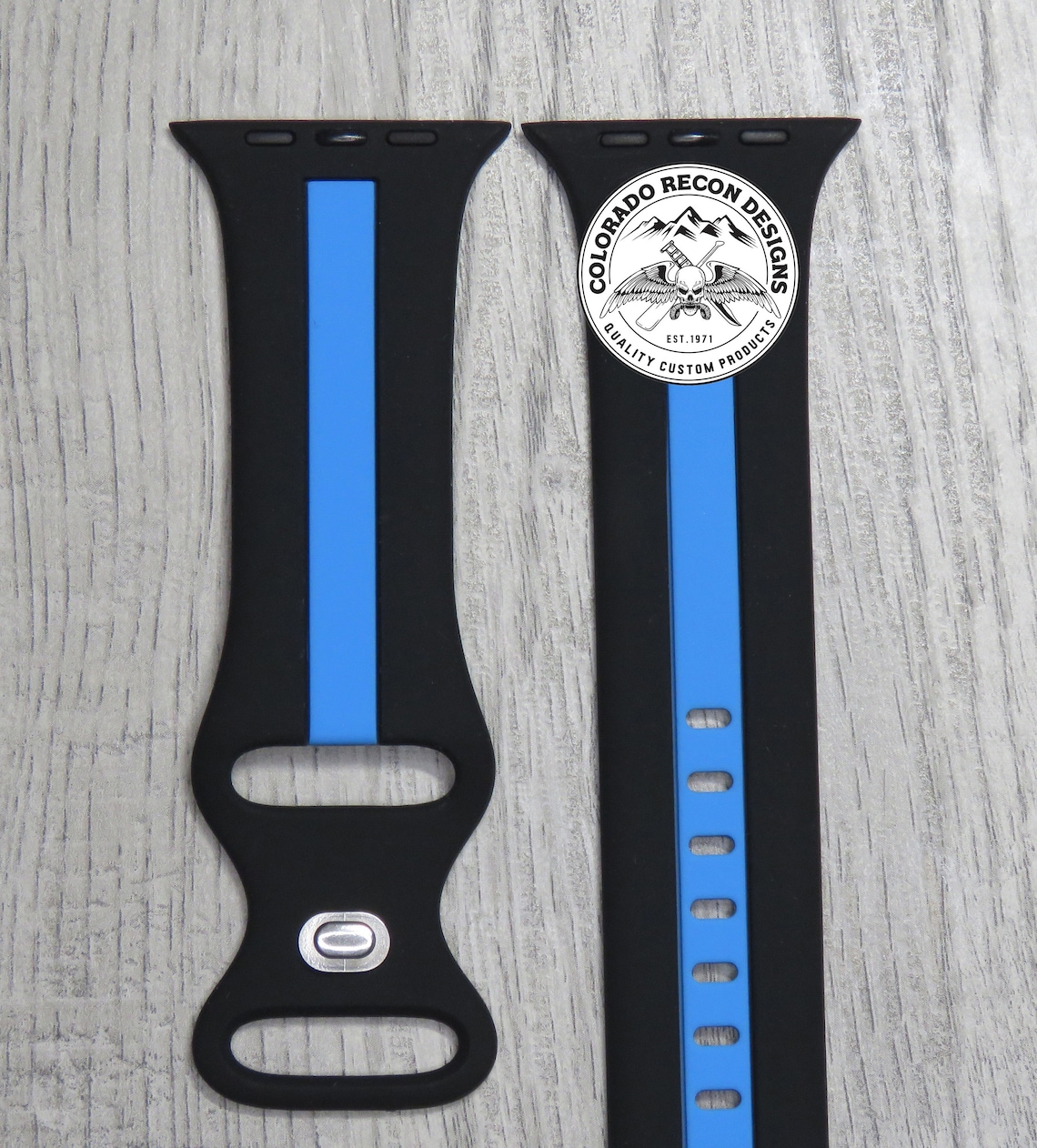 Police Officer Law Enforcement Thin Blue Line Silicone Band - Etsy