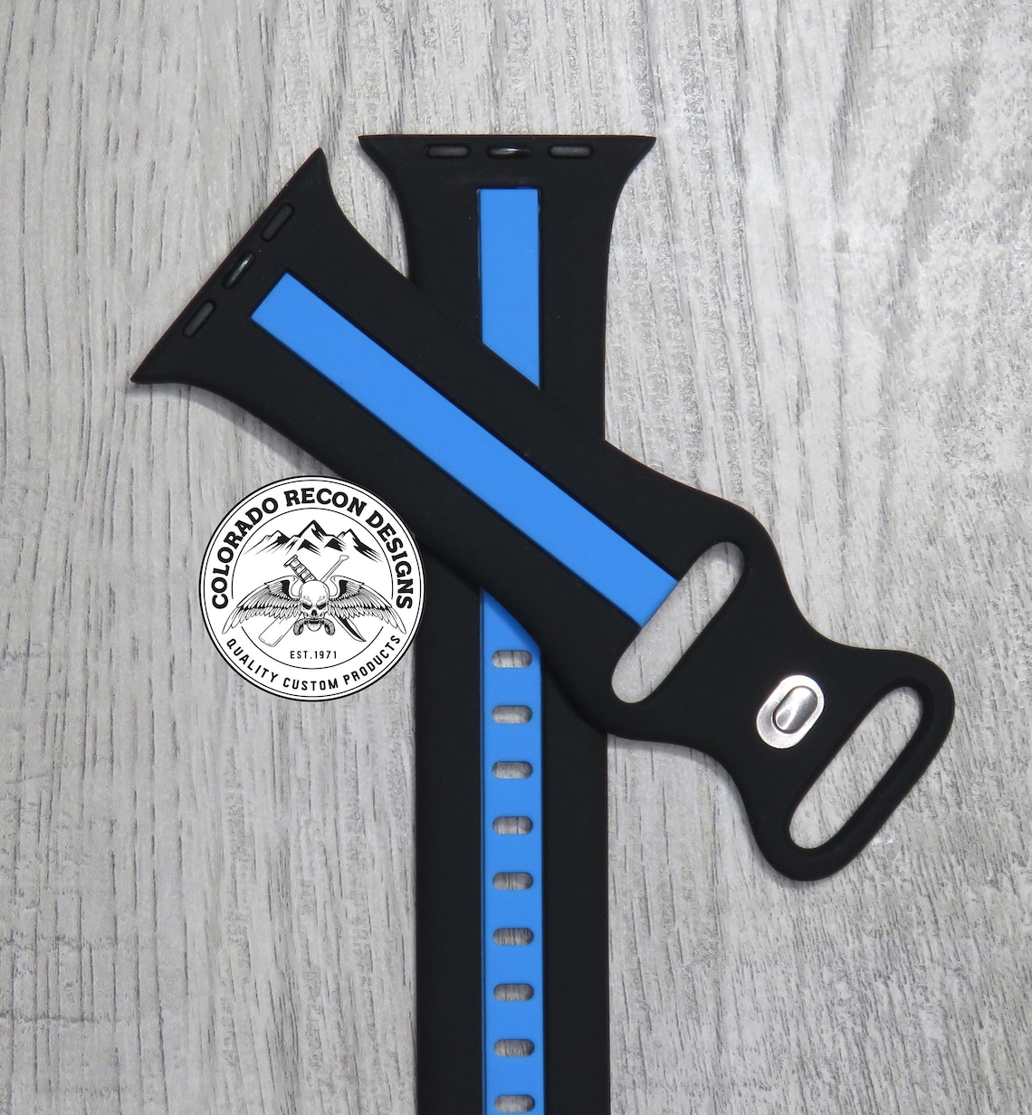 Police Officer Law Enforcement Thin Blue Line Silicone Band - Etsy