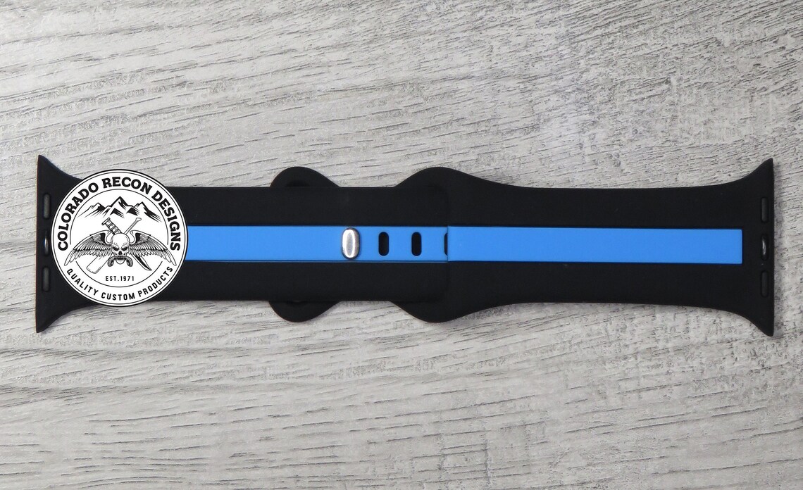 Police Officer Law Enforcement Thin Blue Line Silicone Band - Etsy